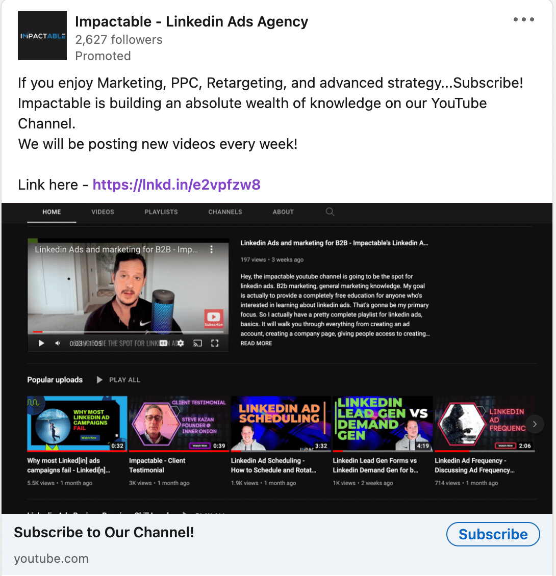 LinkedIn Single Image Retargeting - 6 Reasons Why We Love It. - IMPACTABLE